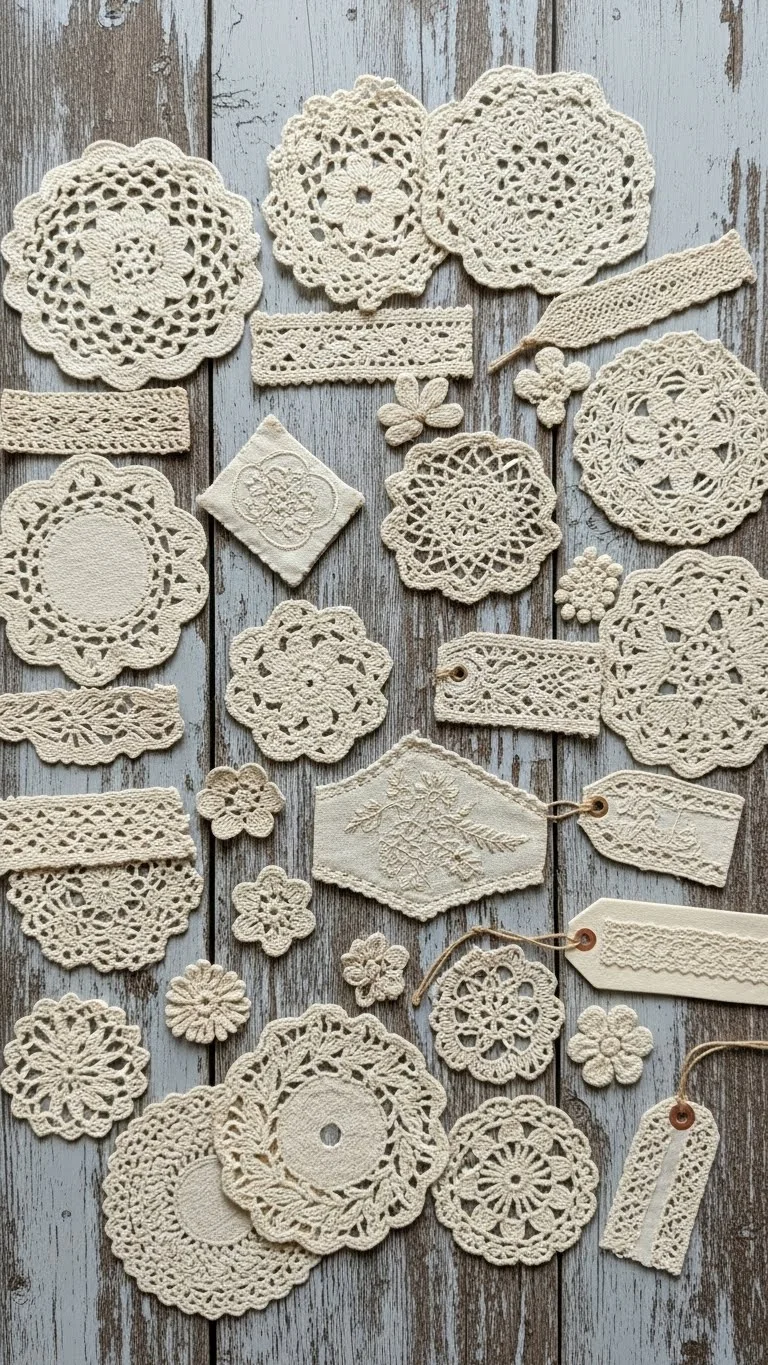 23 Pretty Lace Crafts That Add Vintage Touch - craftfinest.com
